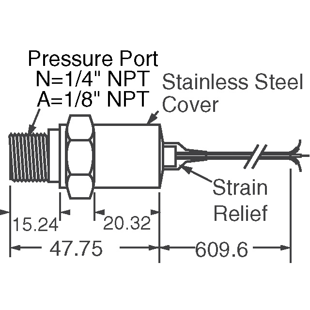 M3031 000005 05kpg Te Connectivity Measurement Specialties Sensors Transducers Digikey 